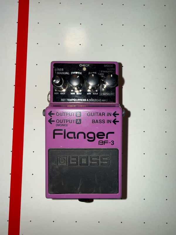 Boss BF-3 Flanger (Dark Gray Label) 2002 - Present - Purple | Reverb