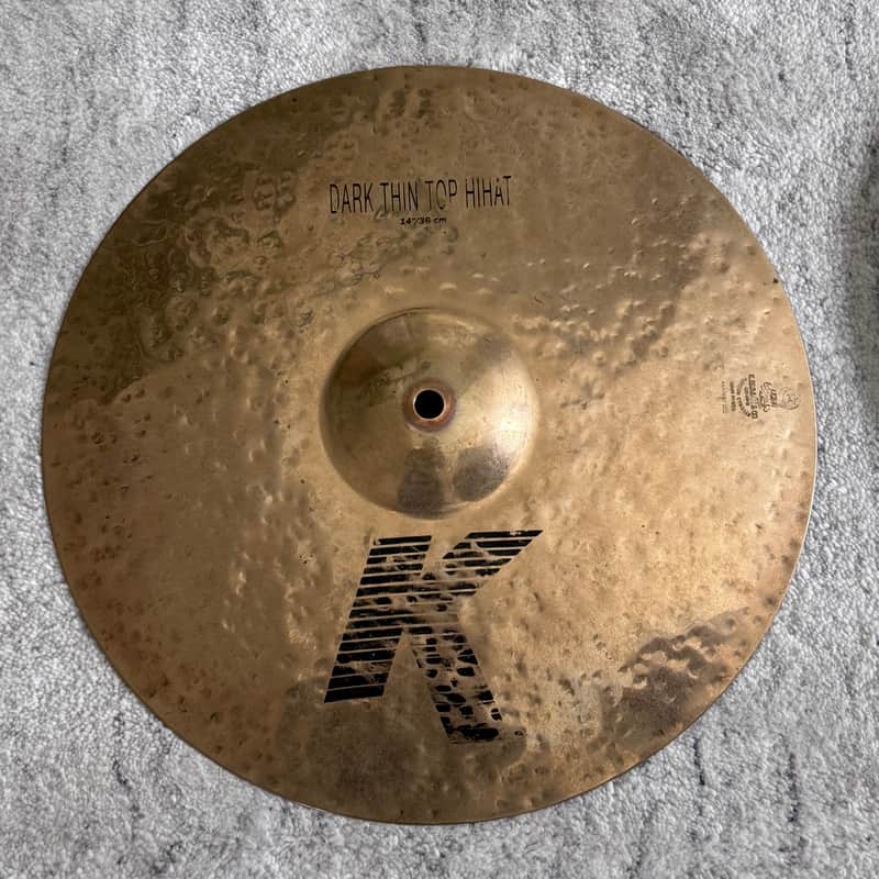 Zildjian Rarities 14" K Dark Thin Hi Hat Pair 749g / 1,024g | Reverb