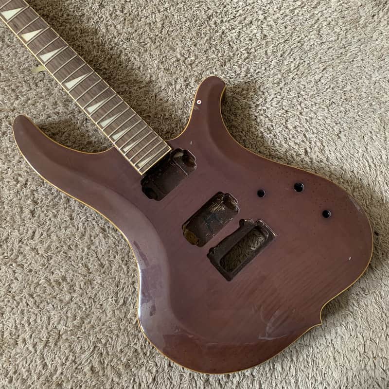 Deville HH Custom Electric Guitar, Tiger Maple Top Body, 24 | Reverb