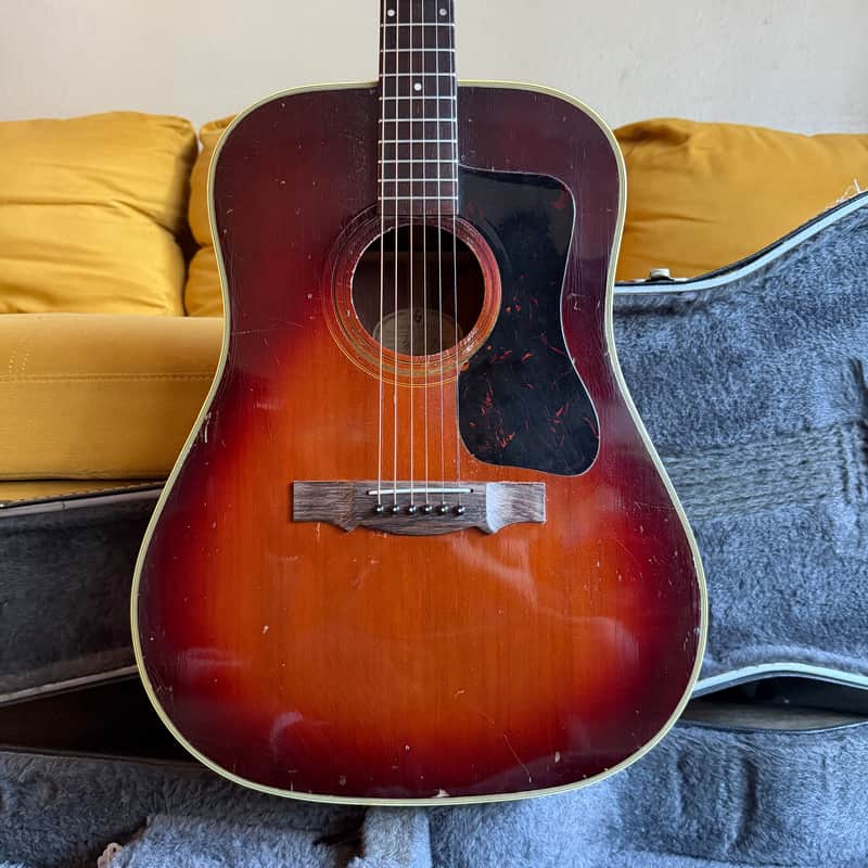 Vintage 1968 Guild D-40 SB Sunburst | Reverb