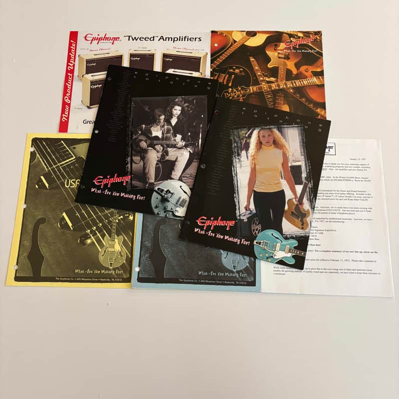 Epiphone Collection: Catalogs, Brochures, Price List, Memo's | Reverb