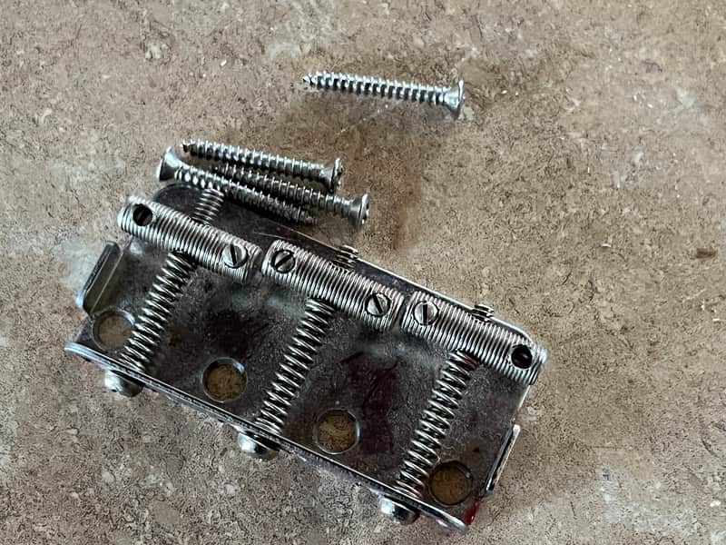 1958-64 Fender Musicmaster guitar bridge Duo Sonic | Reverb