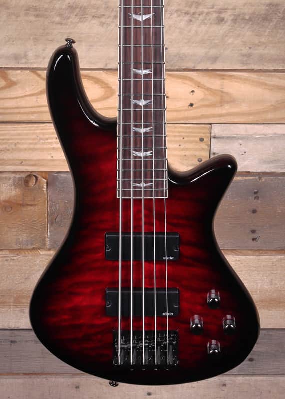 Schecter Stiletto Extreme-5 5-String Bass Black Cherry | Reverb
