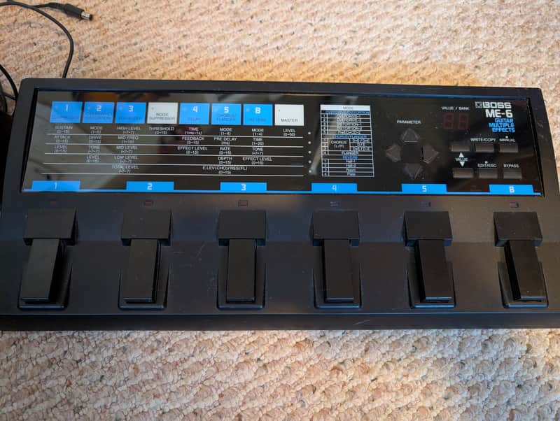 Boss ME-6 Guitar Multiple Effects Pedal 1992 - 1995 - Black | Reverb