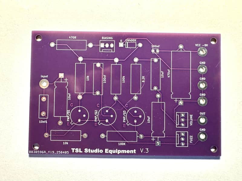 TSL Studio Equipment Tone Bender - Supa Fuzz pcb pedal board | Reverb