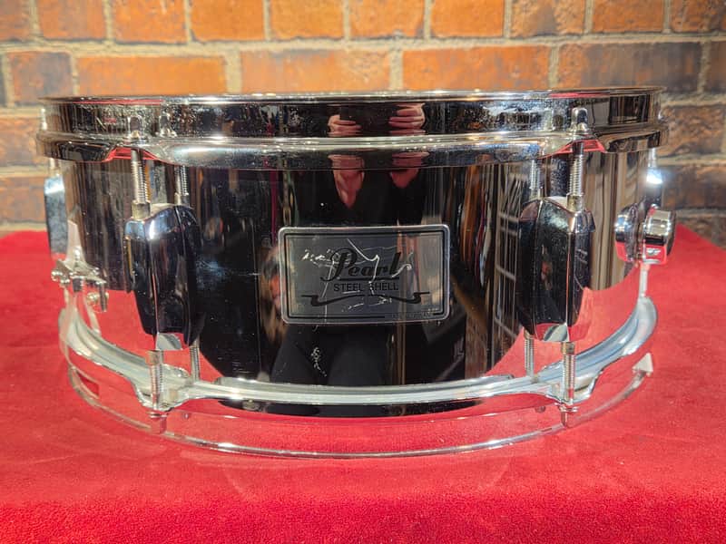 Pearl 13x5.5" Steel Shell Snare Chrome | Reverb