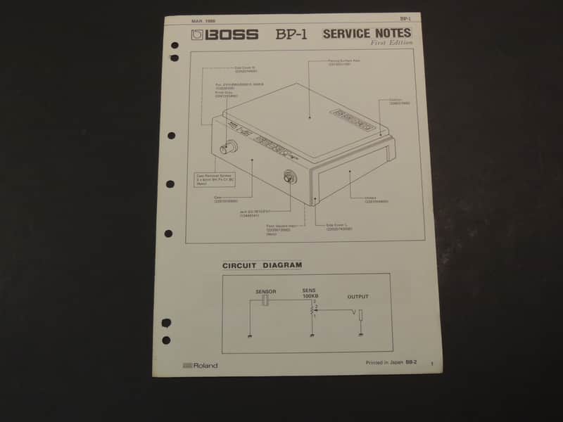 Boss BP-1 Service Notes [Three Wave Music] | Reverb