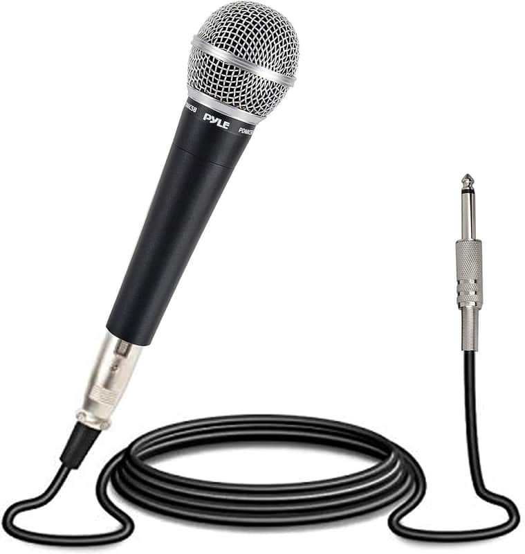 Pyle Microphone, Dynamic Cardioid, XLR Cable Included, | Reverb