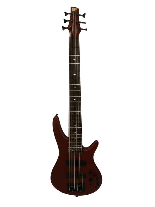 2023 Ibanez SR506E 6-String Bass Guitar, Brown Mahogany | Reverb