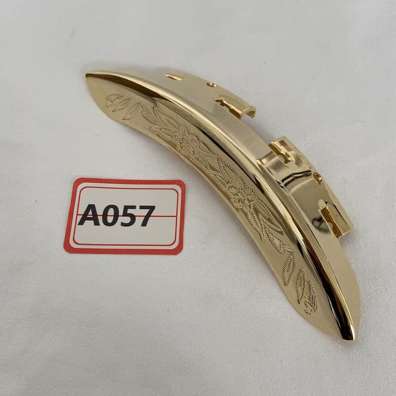 Vintage Gold Engraved Banjo Arm Rest | Reverb