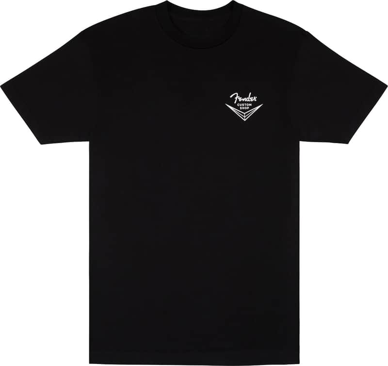 Fender Guitars Custom Shop T-Shirt Tee, Black, L, LARGE | Reverb