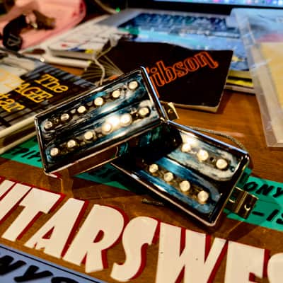 Rare 2007 Gibson "Goddess" Humbucker Set – Translucent Sky | Reverb