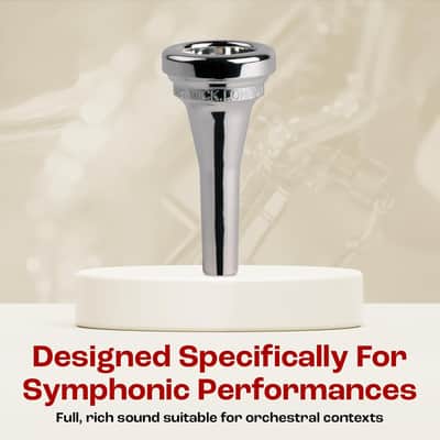Denis Wick Steven Mead Euphonium Mouthpiece Silver Plated, | Reverb