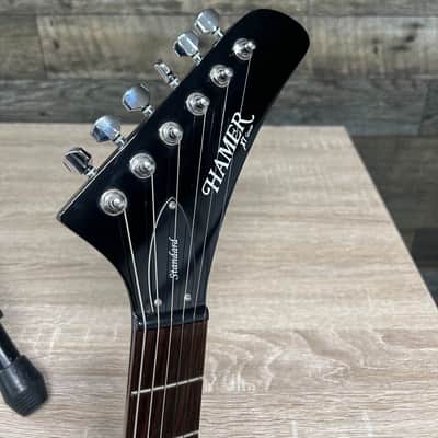 Hamer XT Series Standard Explorer Electric Guitar Gloss Black | Reverb