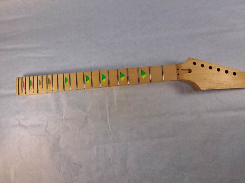 6 String Neck Pyramid Inlays-fits Fender heel J2408 | Reverb