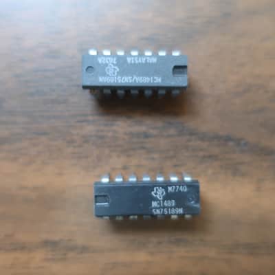 2 Vintage LM1489N Quad RS232 Line Driver Logic I.C.s Chips | Reverb