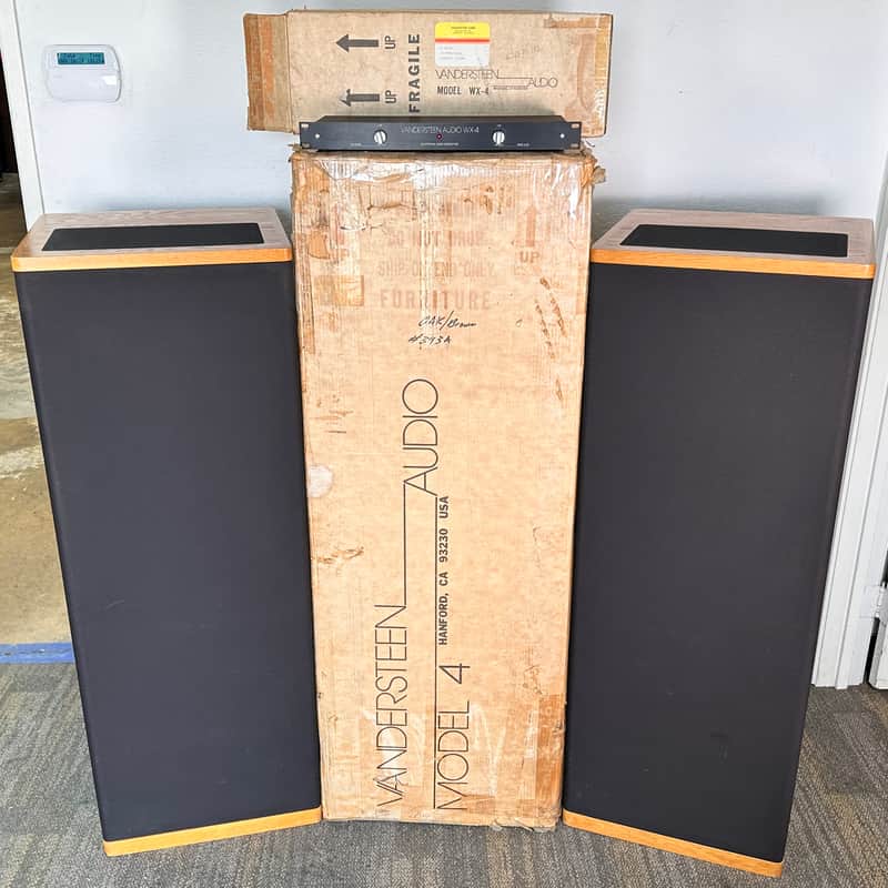 Vandersteen Model 4 Tower Speakers w/ WX-4 Crossover (Pair) | Reverb