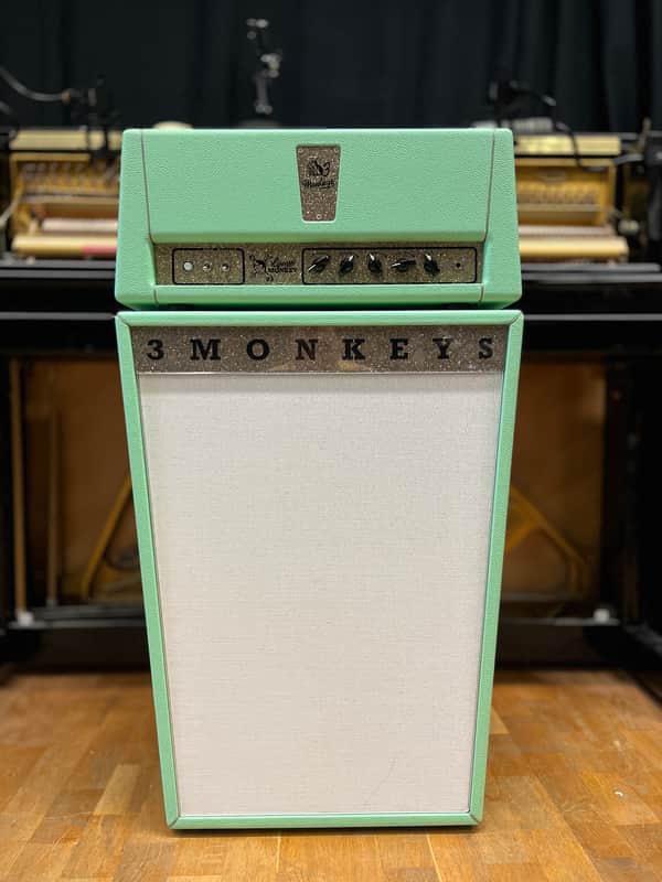 3 Monkey Grease - Surf Green Boutique Amp Stack Box cabinet | Reverb