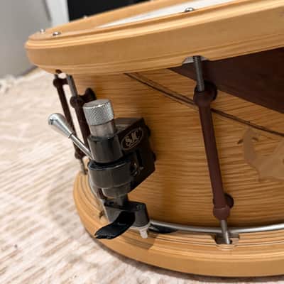 SJC 2012 NAMM Nautical Snare 2012 - Marble + Zebra Wood | Reverb