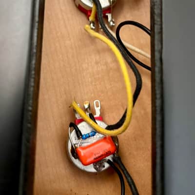 Custom Starcaster guitar Major UPGRADES Black Mass Wide Range | Reverb