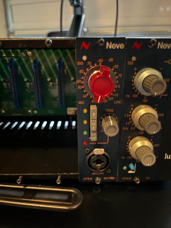 AMS Neve 1073LB 500 Series Mic Preamp Module 2010s - Blue | Reverb