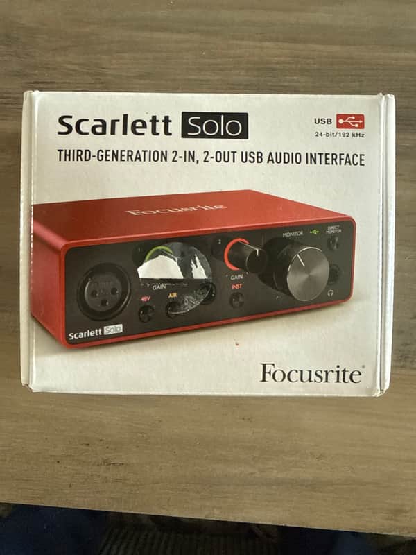 Focusrite Scarlett Solo 3rd Gen USB Audio Interface 2019 - | Reverb