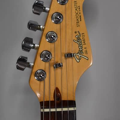 1983 Fender Standard Stratocaster Blue Finish Electric Guitar | Reverb