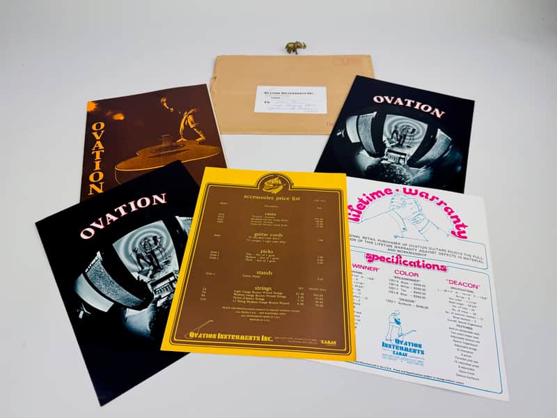 Ovation Dealer Pack – Complete Early Kaman-Era | Reverb Canada