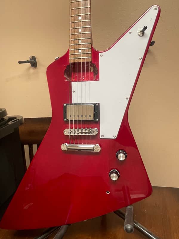 Unbranded Explorer style guitar with Emg pickups | Reverb