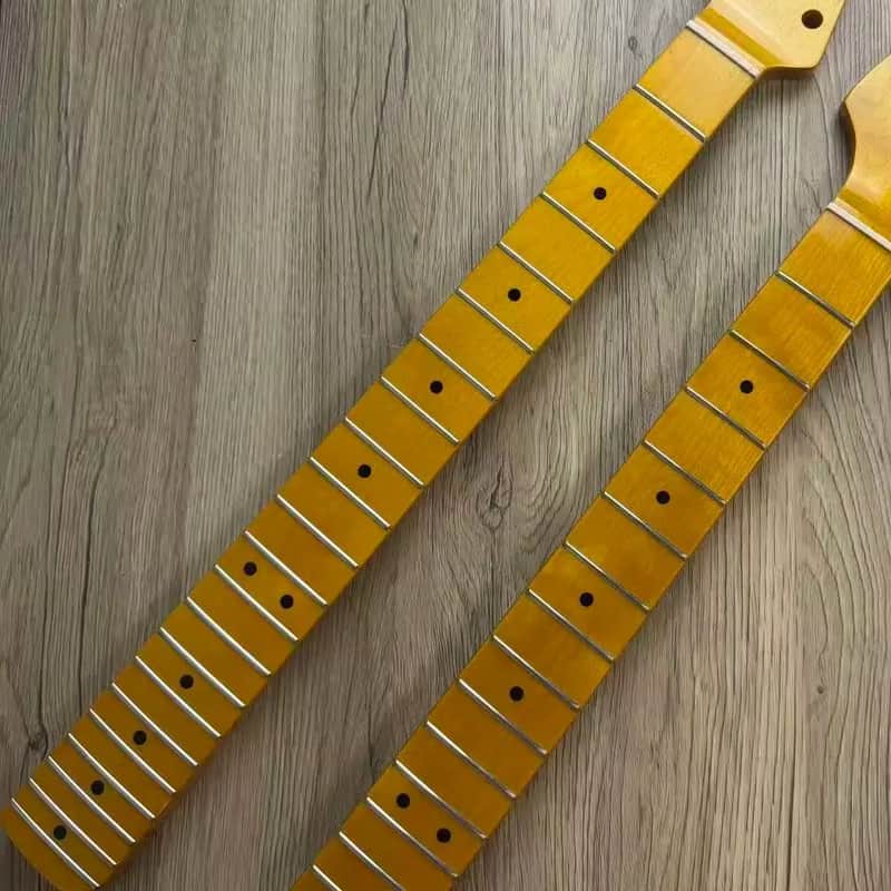 Glossy Yellow Left Hand Guitar Telecaster Tele Style Maple | Reverb
