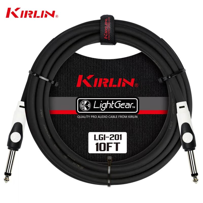 Kirlin 10 FT Guitar Instrument Patch Cable Cord Free Cable | Reverb