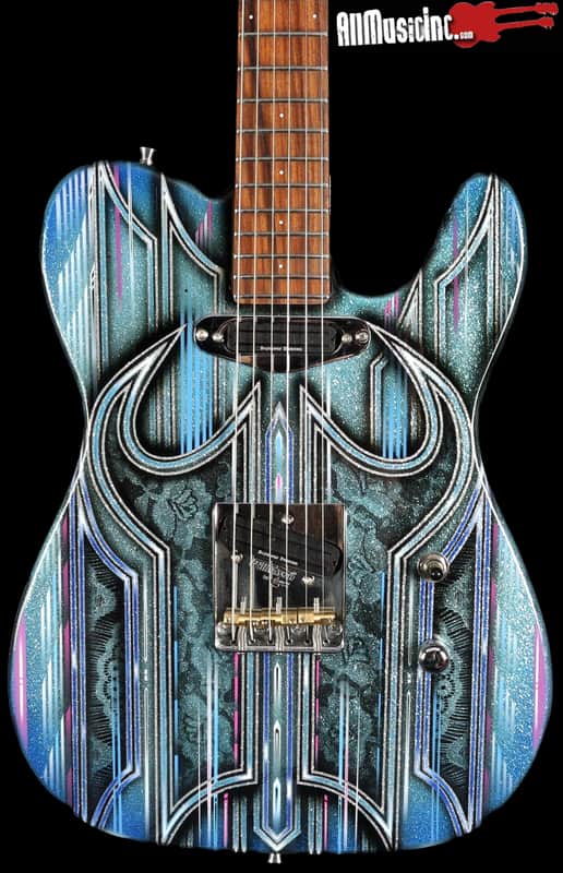 Rockaway Relic Custom Blue Tele Electric Guitar w/ Gig Bag | Reverb