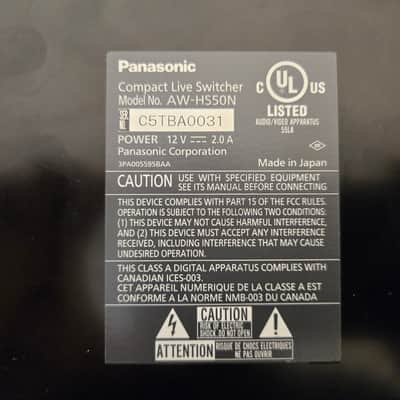 Panasonic Compact Live Video Switcher AW-HS50 | Reverb