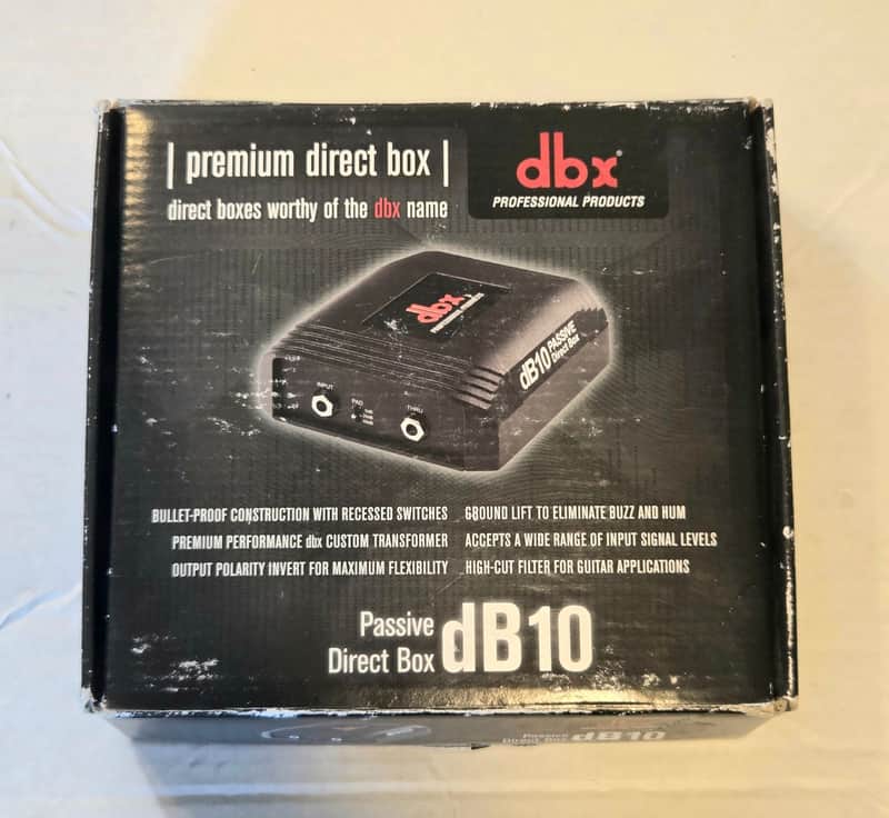 DBX DB10 Professional Passive DI Direct Box - in Box! | Reverb