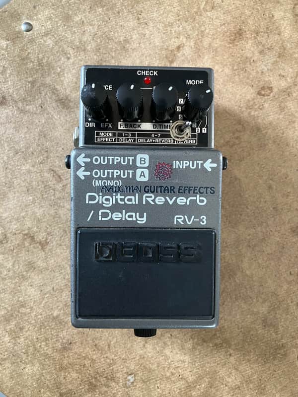 Boss RV-3 Digital Reverb/Delay Analogman Mod(Pink label) | Reverb