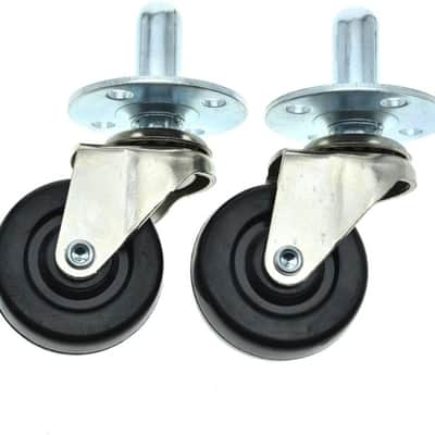 2-Pack Heavy Duty Swivel Guitar AMP CASTERS Push-in Amplifier | Reverb