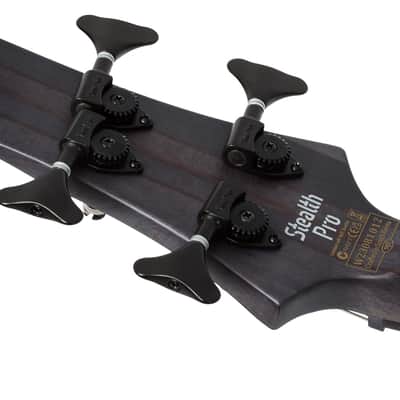 Schecter Stiletto Stealth-4 Pro EX Bass Satin Black | Reverb