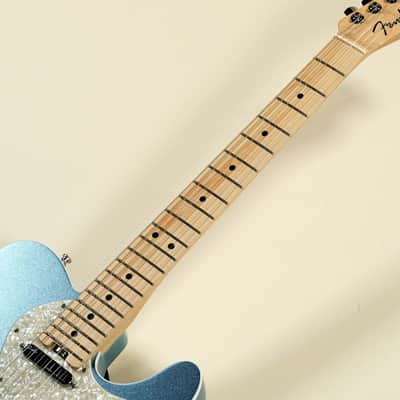 Fender American Elite Telecaster Thinline Mystic Blue Ice | Reverb