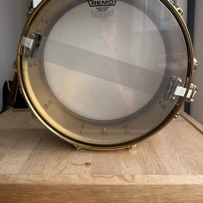 DW Collectors Brass Snare 14x5 1999 - Gold Plated | Reverb