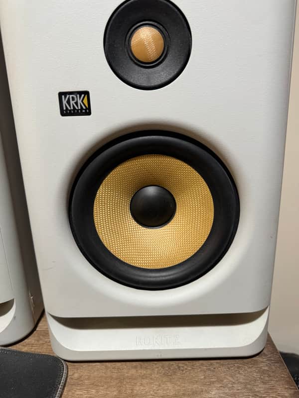 KRK RP-7 Rokit G4 White 7" Active Studio Monitors (Pair) 2019 | Reverb