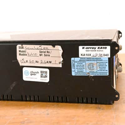 K-Array KA10 Class D Digital Audio Power Amplifier with | Reverb