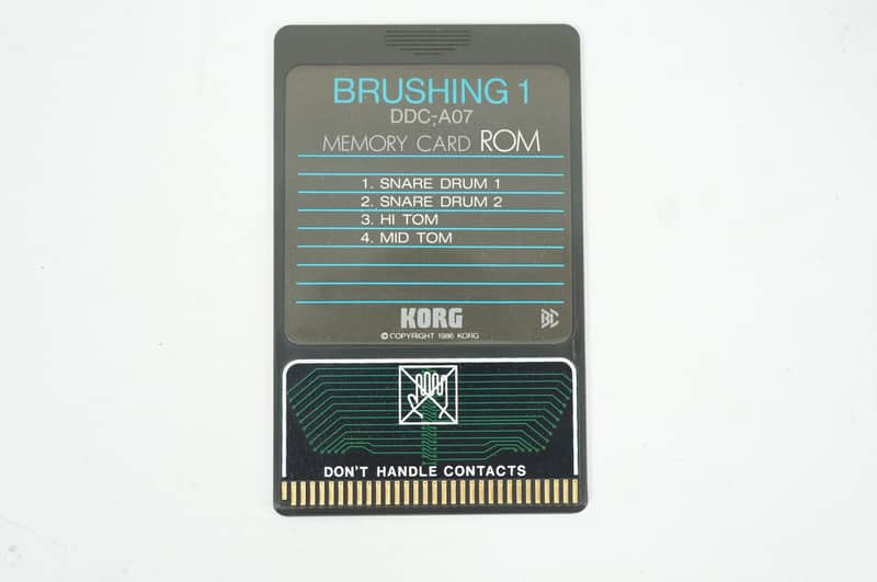 [SALE Ends Dec 25] KORG DDC-A07 BRUSHING 1 ROM for DDD-1, | Reverb