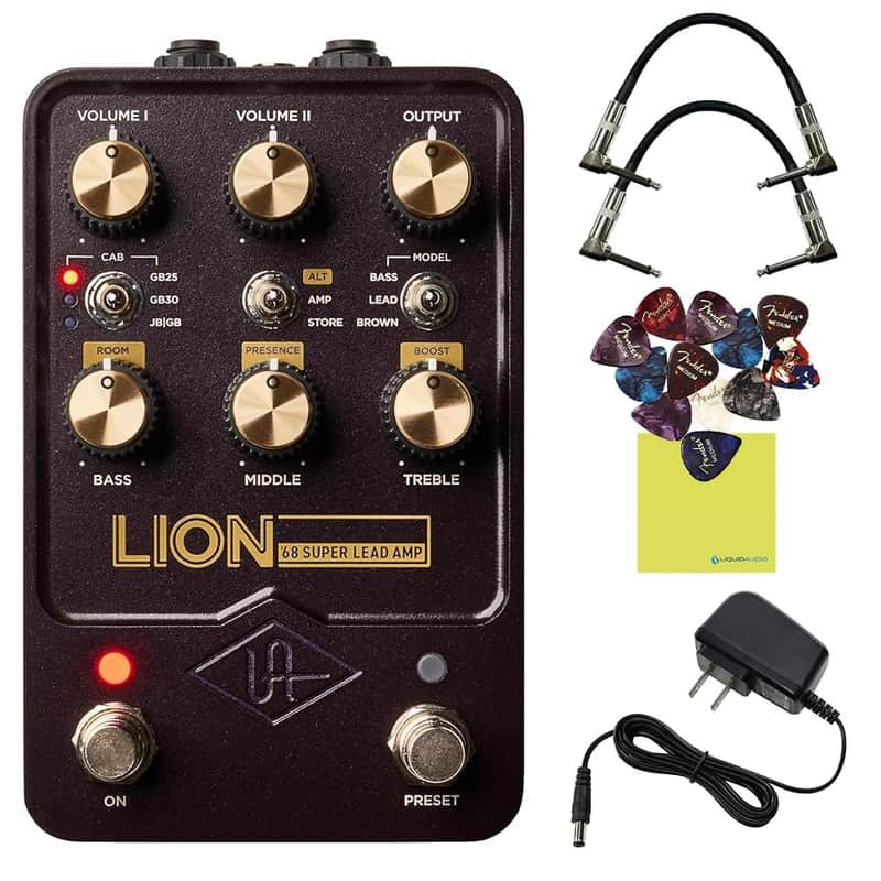 Mint Universal Audio Lion '68 Super Lead Amp Pedal Bundle | Reverb