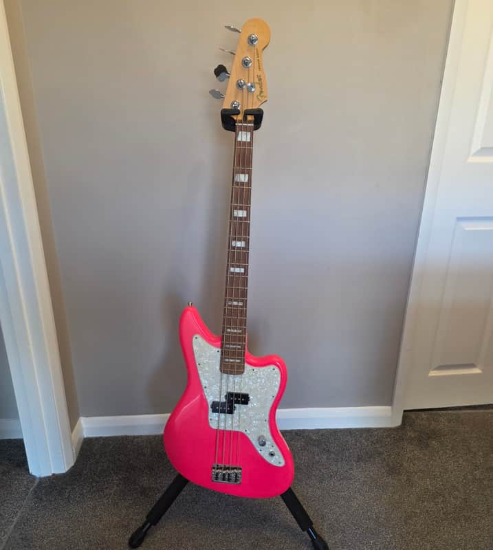 Mark Hoppus Bass - 2022 HMNIM Signature Jag bass - Hot Pink | Reverb