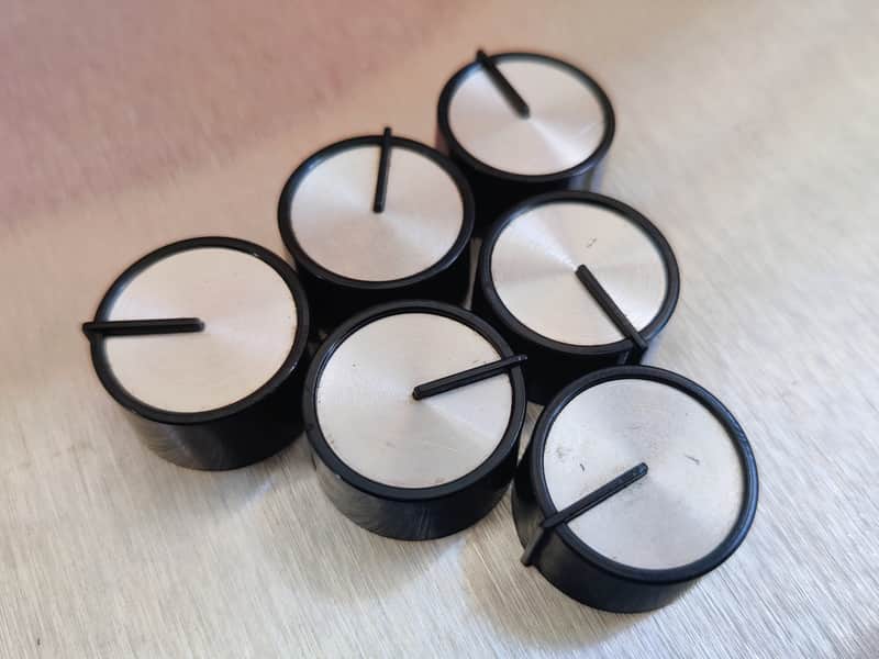 Full Set (6pcs) Vintage Pekalit Knobs for Marshall Block Logo | Reverb