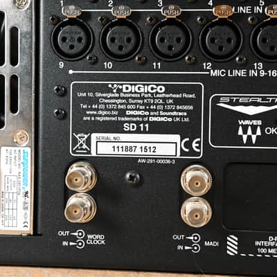 DiGiCo SD11 Digital Mixing Console w/ Waves Card + Stealth | Reverb