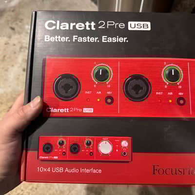 Focusrite Clarett 2Pre USB Audio Interface 2010s - Red | Reverb