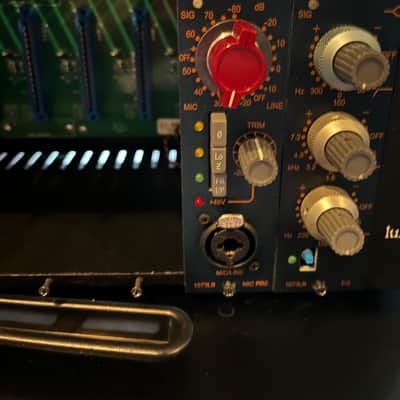 AMS Neve 1073LB 500 Series Mic Preamp Module 2010s - Blue | Reverb
