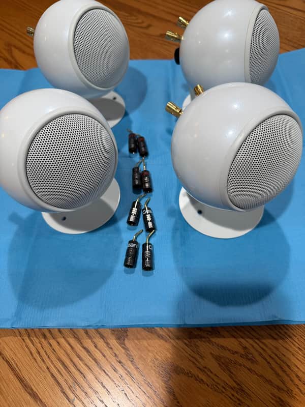 Four ORB Audio Mod 1 2015 - Pearl White satellite speakers | Reverb