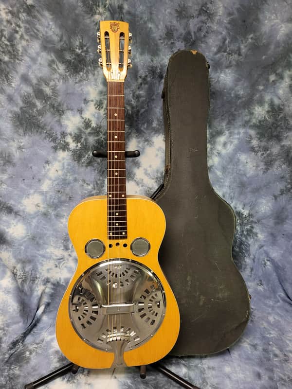 Video Demo Vintage RARE 1973 Dobro Model 45 Round Neck | Reverb